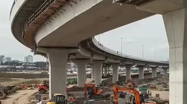 Tragedy as New Skybridge Collapses During Construction...See more - Amazing